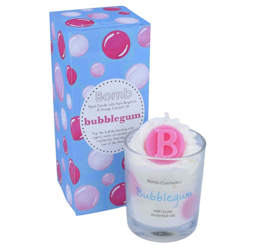 Bubblegum Piped Glass Candle - Wax Melts Me